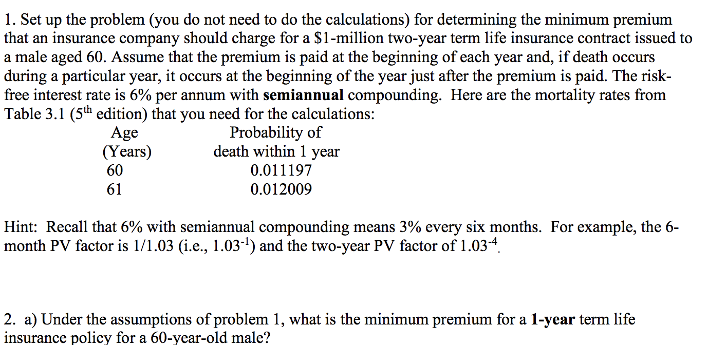 a 1. Set up the problem (you do not need to do the | Chegg.com
