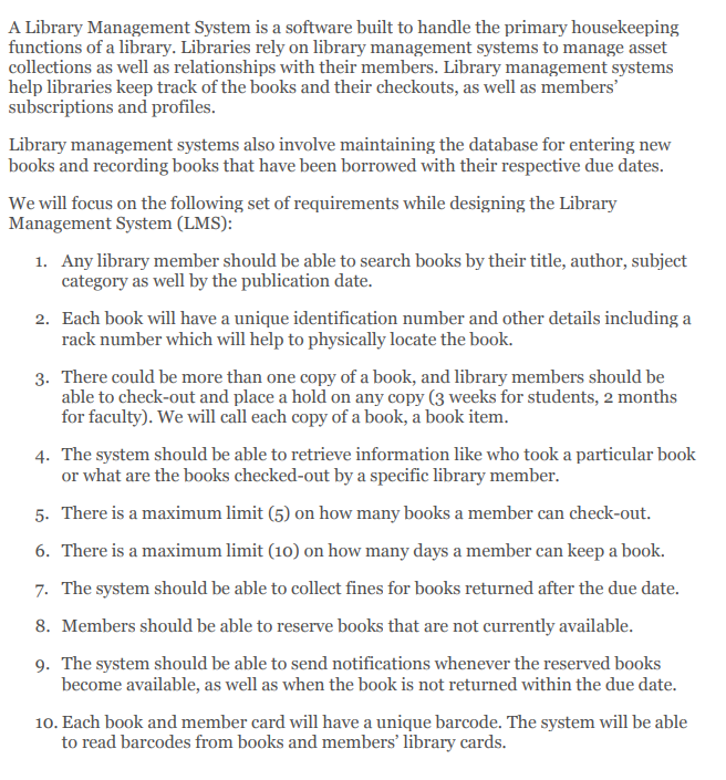 Solved Define a Use Case Model for LMS using case diagram | Chegg.com
