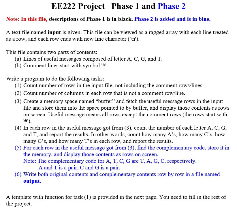 EE222 Project -Phase 1 and Phase 2 Note: In this | Chegg.com