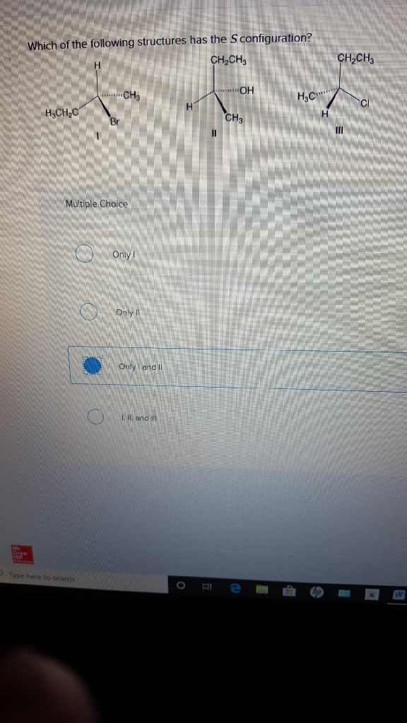 Solved Which of the following structures has the S | Chegg.com