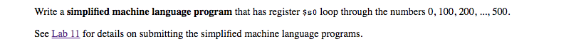 Write a simplified machine language program that has | Chegg.com