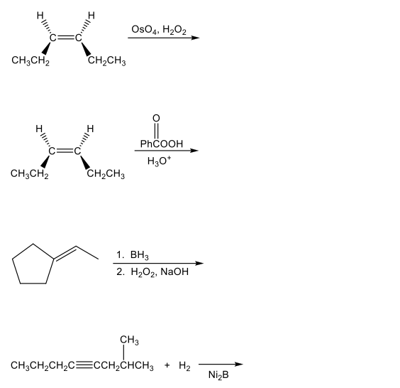 Solved: 6. Draw The Structural Formula(s) Of The Major Org... | Chegg.com