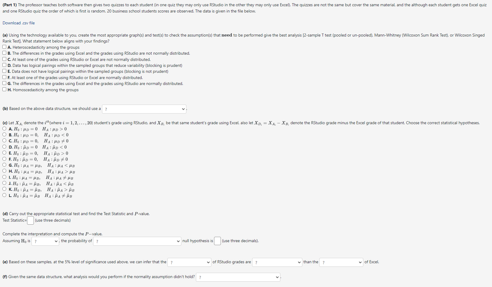 Solved and one RStudio quiz the order of which is first is | Chegg.com