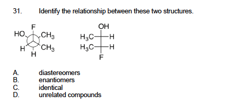 Solved 31. Identify the relationship between these two | Chegg.com