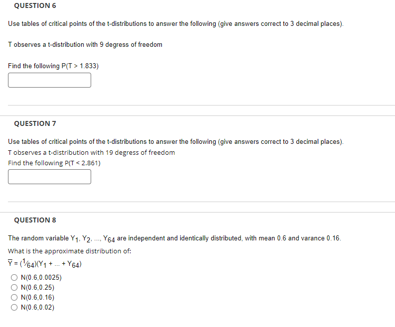 Solved Use tables of critical points of the t-distributions | Chegg.com