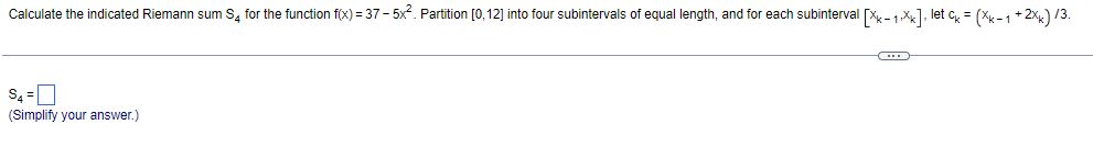 Solved Calculate the indicated Riemann sum s4 for the | Chegg.com
