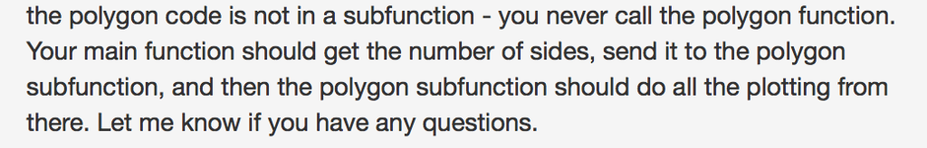 Solved Create a function called polygon that draws a polygon | Chegg.com