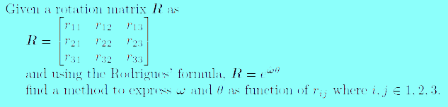 Given a rotation matrix R as [3x3 matrix] and using | Chegg.com