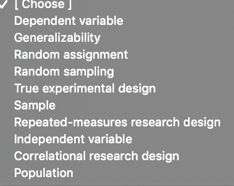 Solved A type of research design in which one variable (X) | Chegg.com