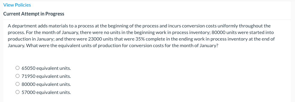 Solved View Policies Current Attempt in Progress A | Chegg.com