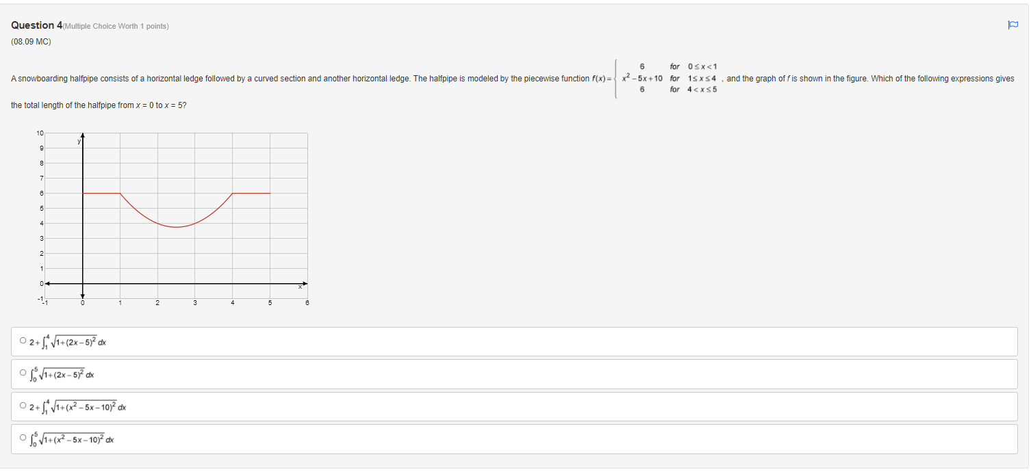 Solved Question 5(Multiple Choice Worth 1 points) (08.09 MC) | Chegg.com