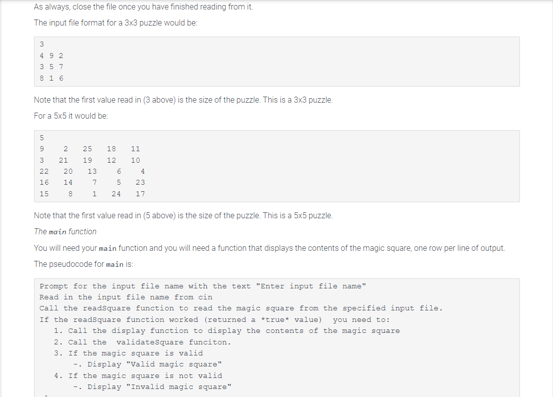 Solved Programming Language - C++ General overview You will | Chegg.com