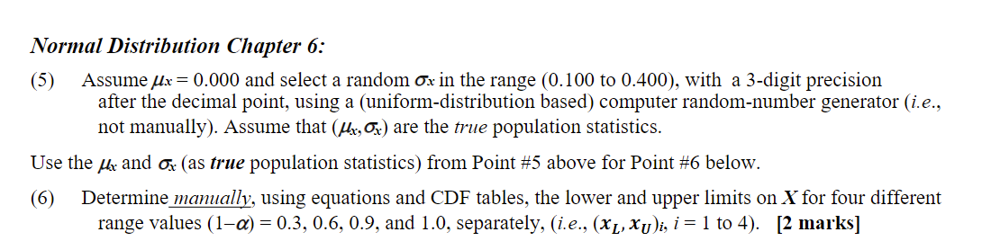 Solved Determinemanually, using equations and CDF tables, | Chegg.com