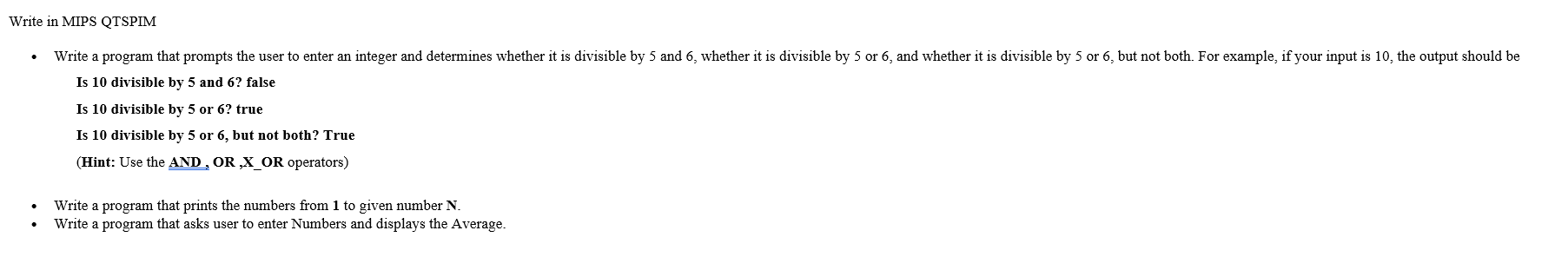 Solved Write in MIPS QTSPIM . Write a program that prompts | Chegg.com