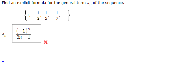 Solved Find an explicit formula for the general term an of | Chegg.com