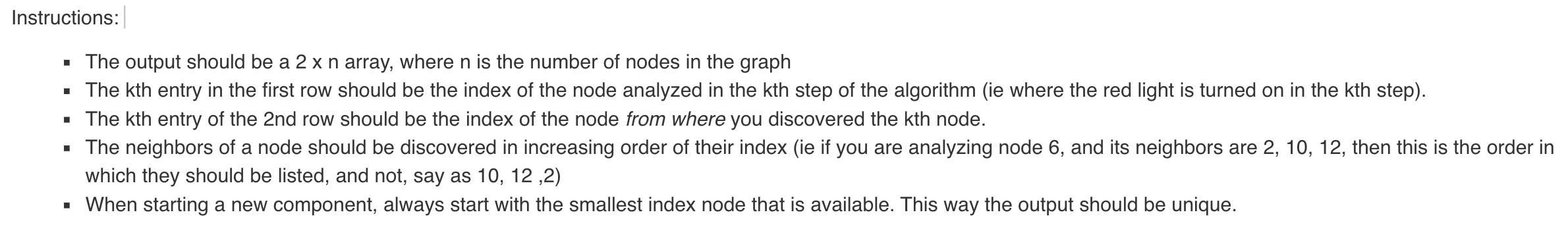 Solved Write a function that takes as input the adjacency | Chegg.com