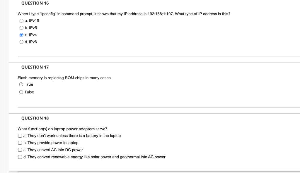 Solved When I type "ipconfig" in command prompt, it shows | Chegg.com