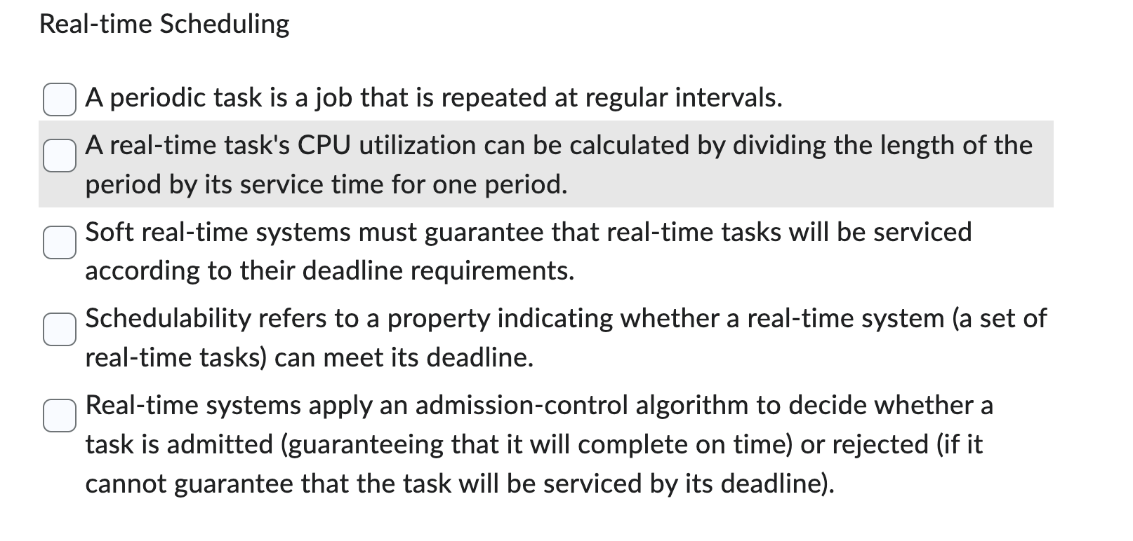 Solved Real-time Scheduling A periodic task is a job that is | Chegg.com