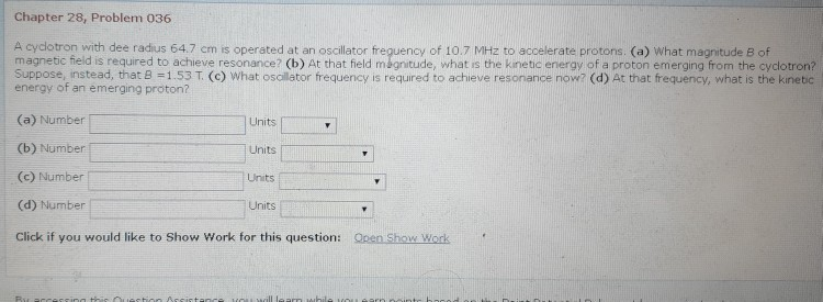 Solved A cyclotron with dee radius 64.7 cm is operated at an | Chegg.com