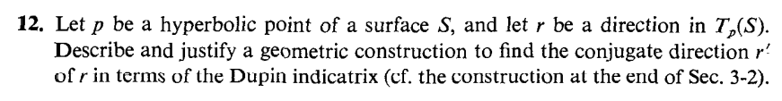 Solved 12. Let p be a hyperbolic point of a surface S, and | Chegg.com