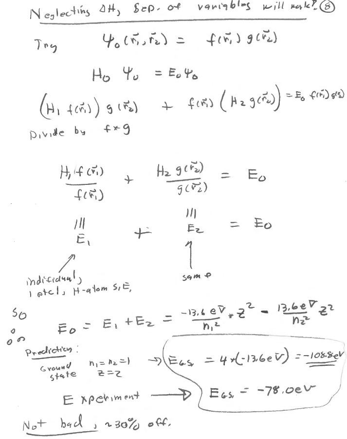 Solved To describe multielectron systems, the simplest | Chegg.com
