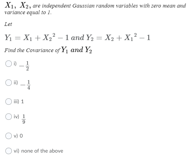 Solved X1, X2, are independent Gaussian random variables | Chegg.com