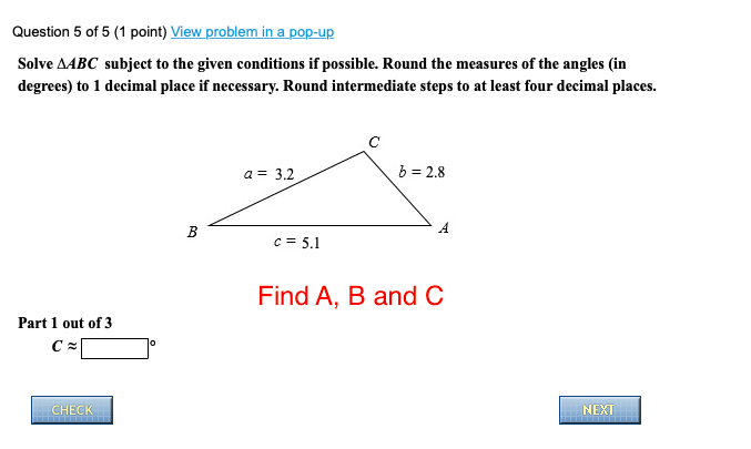 Solved Question 5 of 5 (1 point) View problem in a pop-up | Chegg.com