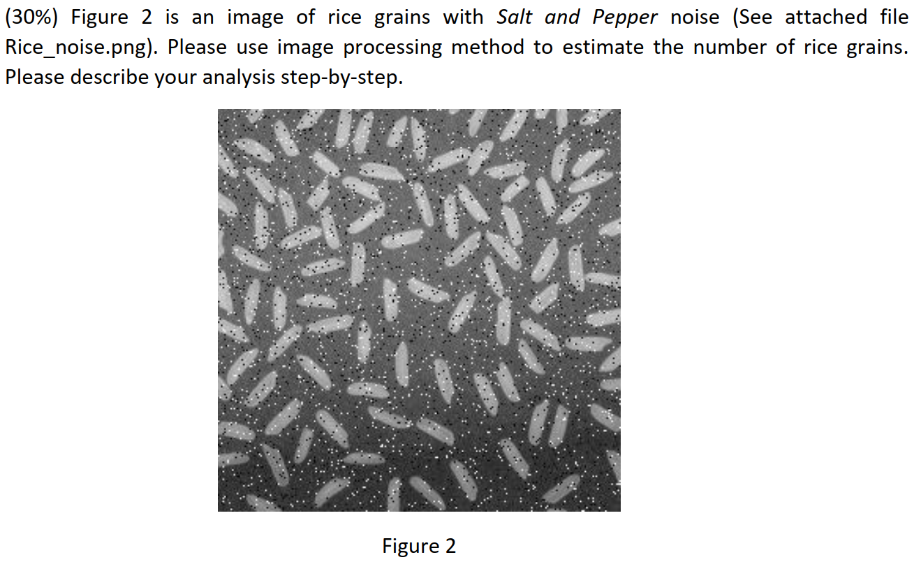 (30\%) Figure 2 is an image of rice grains with Salt | Chegg.com