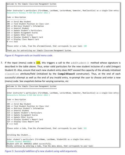 Solved Question 1 (6pts) - Simple Classroom Management | Chegg.com