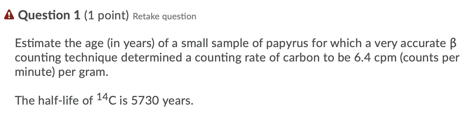Solved A Question 1 (1 point) Retake question Estimate the | Chegg.com