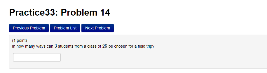 Solved Practice33: Problem 14 Previous Problem Problem List | Chegg.com