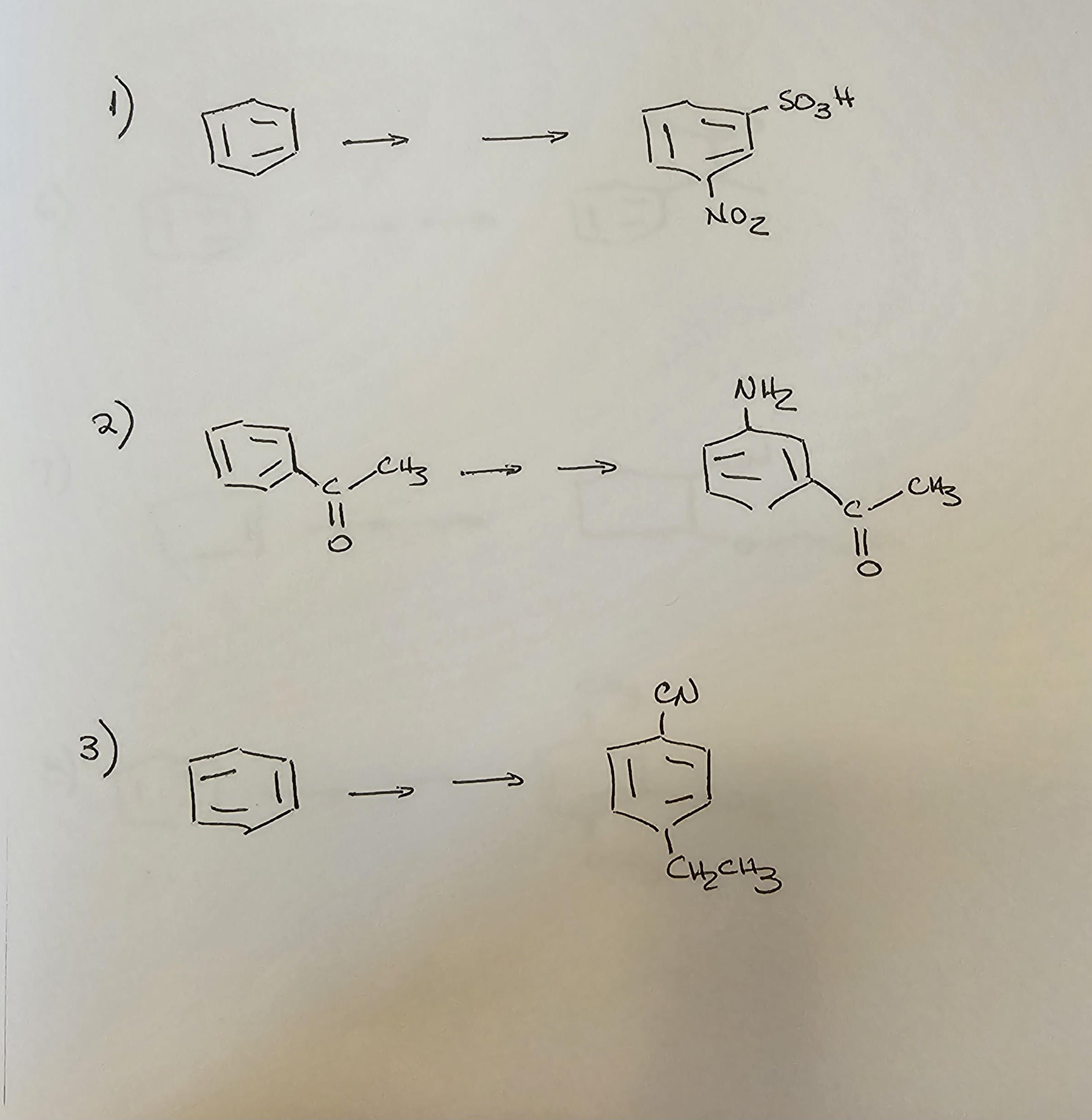 Solved Write the synthesis sequence to obtain the products | Chegg.com
