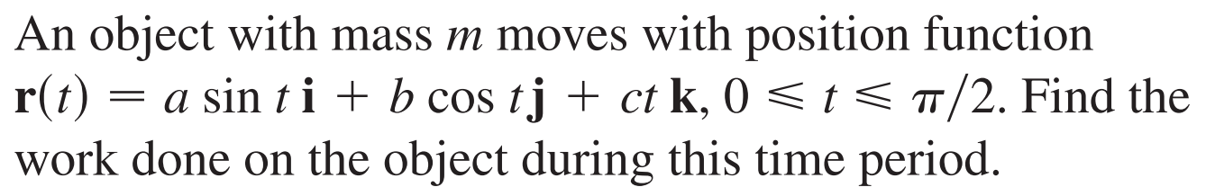 Solved An object with mass m moves with position function | Chegg.com