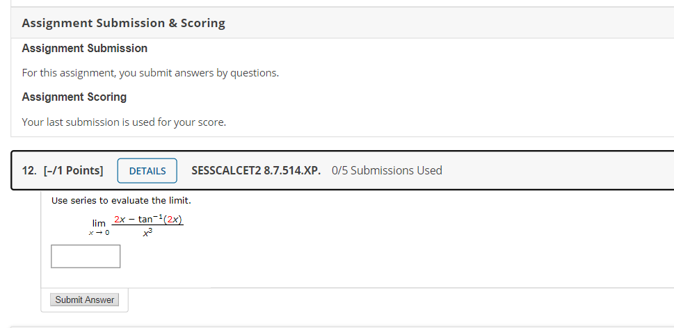 Solved Assignment Submission & Scoring Assignment Submission | Chegg.com