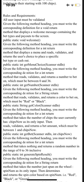 Solved Main topics: Loop Statements Library in Methods User | Chegg.com