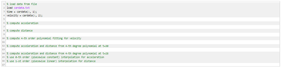 Solved Data on velocity-vs-time for a car is provided in | Chegg.com