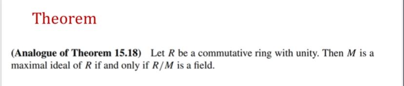 Solved Let R Be A Commutative Ring With Unity And Let N R 