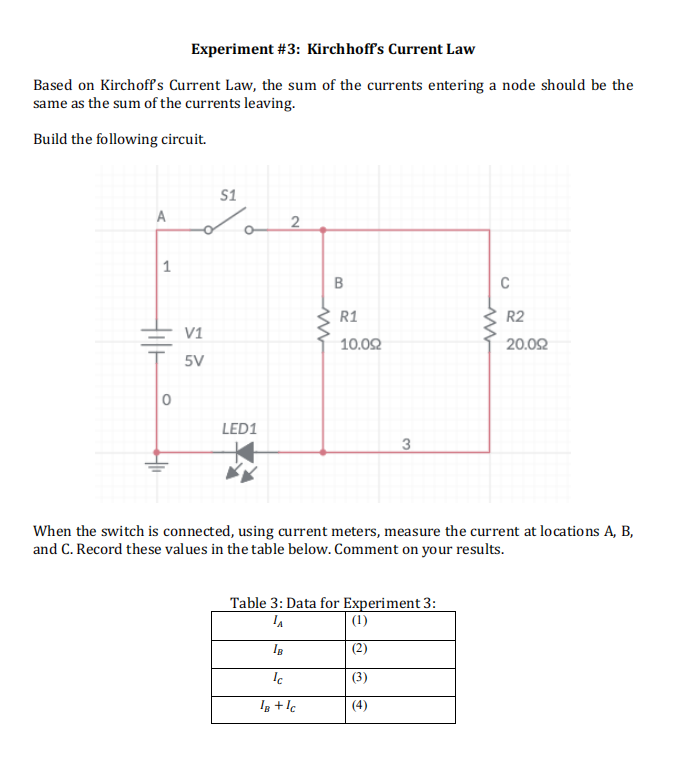 Solved Experiment #1: Ohm's Law: We will build a simple | Chegg.com