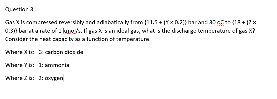 Solved Gas X is compressed reversibly and adiabatically from | Chegg.com