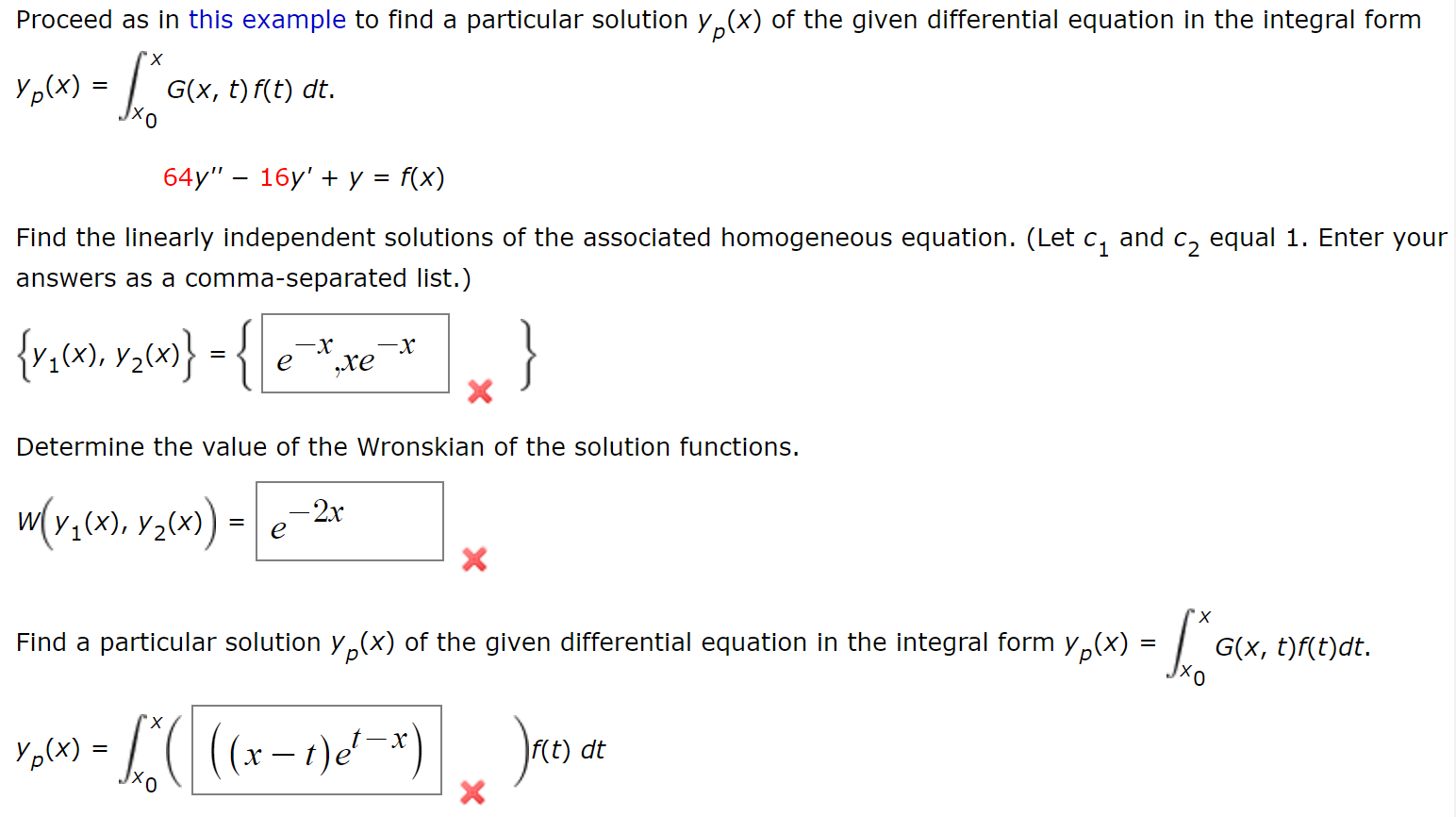 Solved Proceed As In This Example To Find A Particular