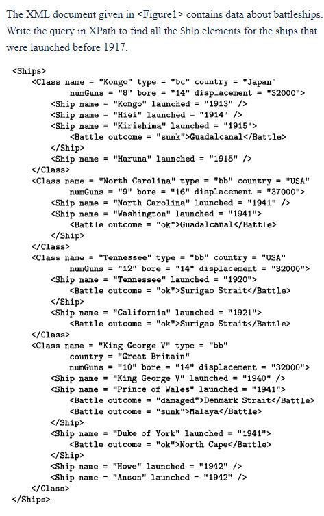 Solved The XML document given in contains data | Chegg.com