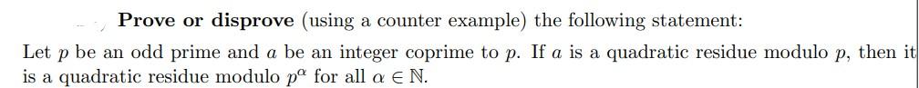 Solved Prove or disprove (using a counter example) the | Chegg.com