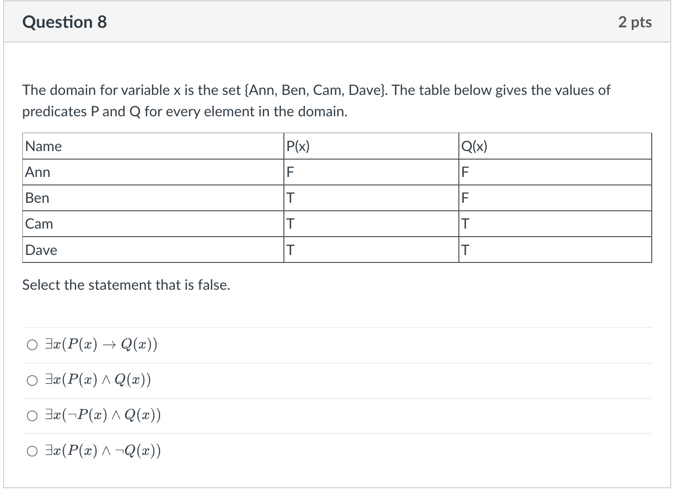 Solved The predicate T is defined as: T(x,y,z):(x+y)2=z | Chegg.com