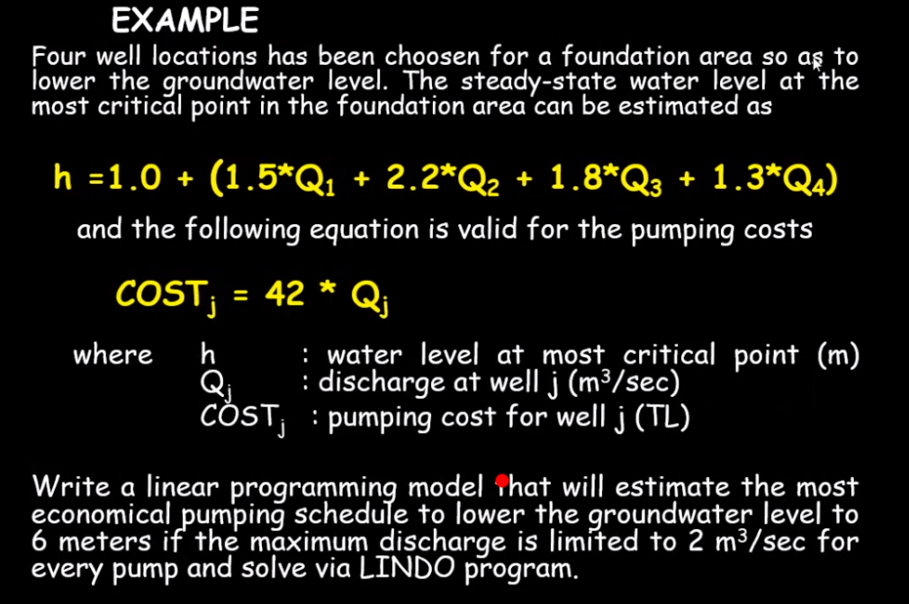 Solved EXAMPLE Four well locations has been choosen for a | Chegg.com