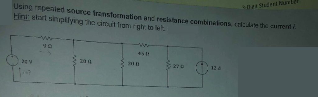 Solved Using repeated source transformation and resistance | Chegg.com
