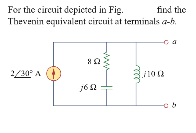 Solved For the circuit depicted in Fig. find the Thevenin | Chegg.com