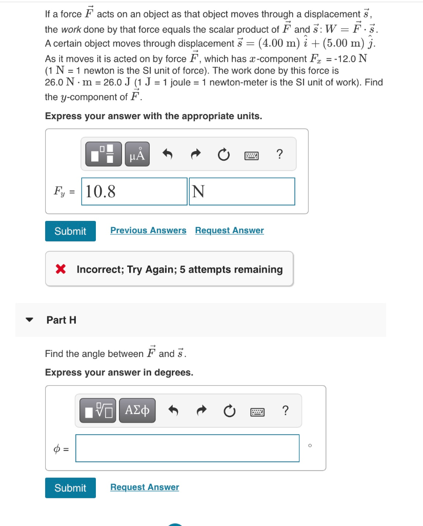 Solved: If A Force Facts On An Object As That Object Moves... | Chegg.com