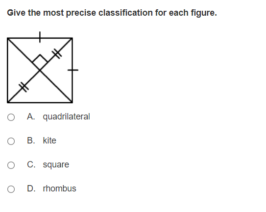 Solved Give the most precise classification for each figure. | Chegg.com