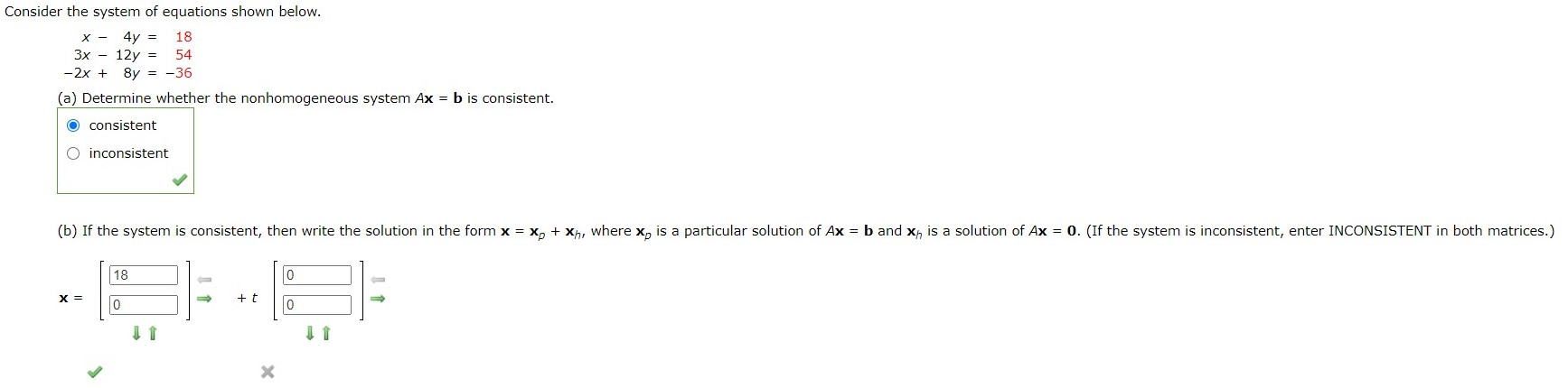 Solved Consider the system of equations shown below. | Chegg.com