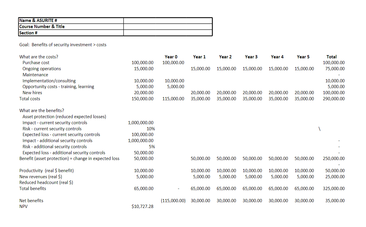 Name & ASURITE # Course Number & Title Section # | Chegg.com